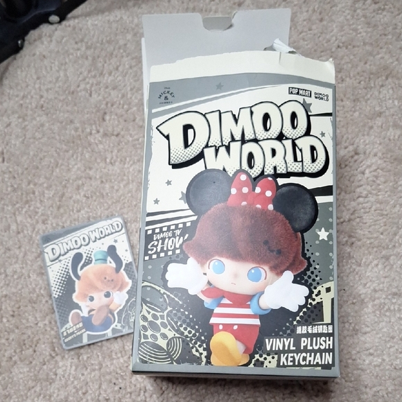POP MART | Other | Popmart Disney Dimoo World Vinyl Plush Keychain ...
